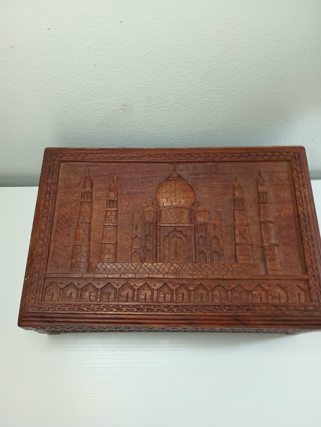 Vintage Carved Wooden Taj Mahal Box. 12" X 8" 4" - Etsy