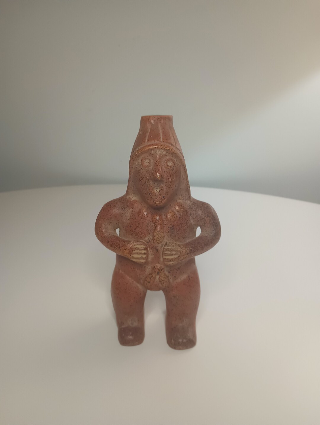 Vintage Clay Aztec/mayan Statue Figurine. 8.5" X 4.5" - Etsy