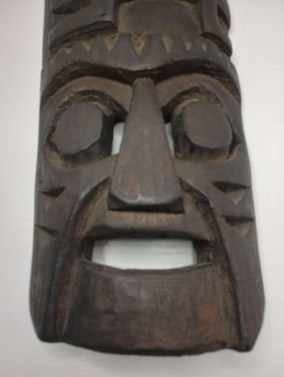 Vintage Hand Carved Wooden Aztec Wall Mask. 9.5" X 5" - Etsy