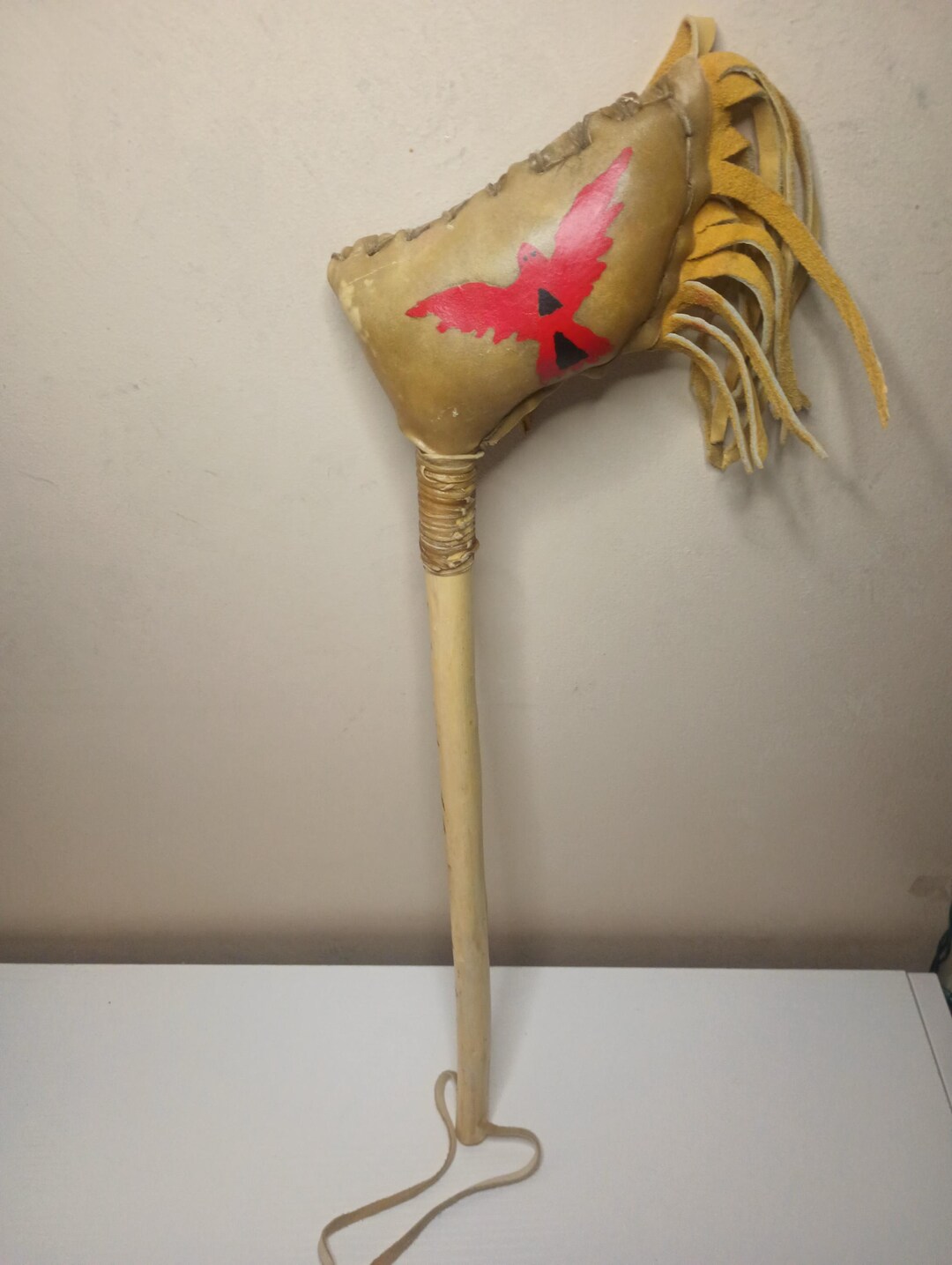 Vintage Native American Spirit Ceremonial Rattle. 23" X 6" - Etsy