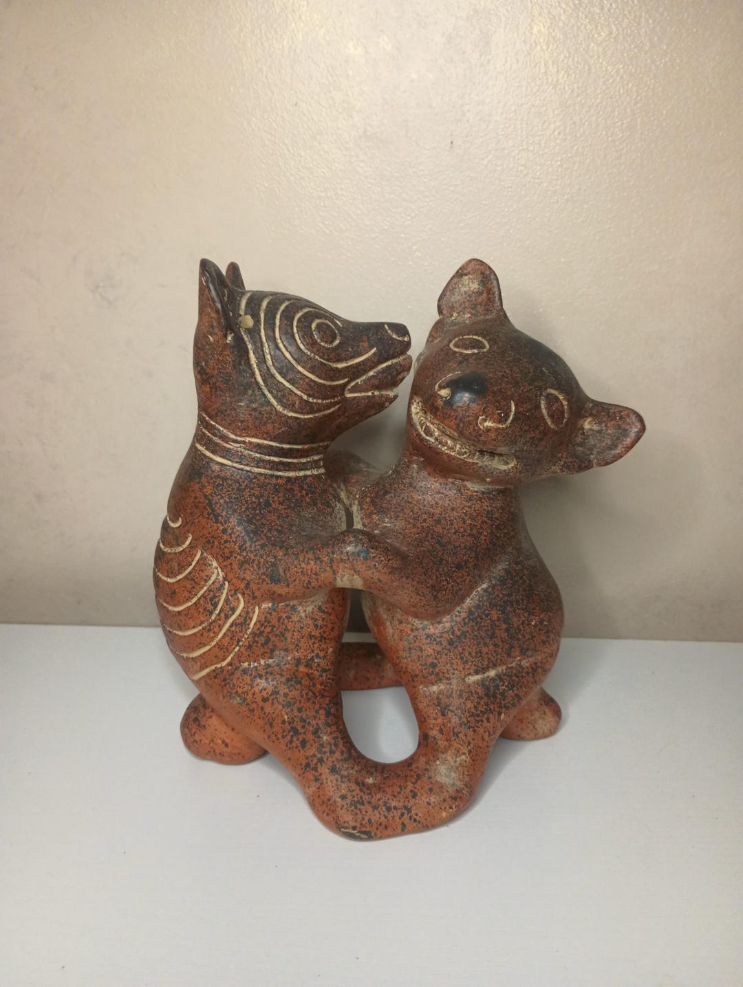 Vintage Pre Columbian Dancing Dogs Sculpture. 6.5 X 8 - Etsy