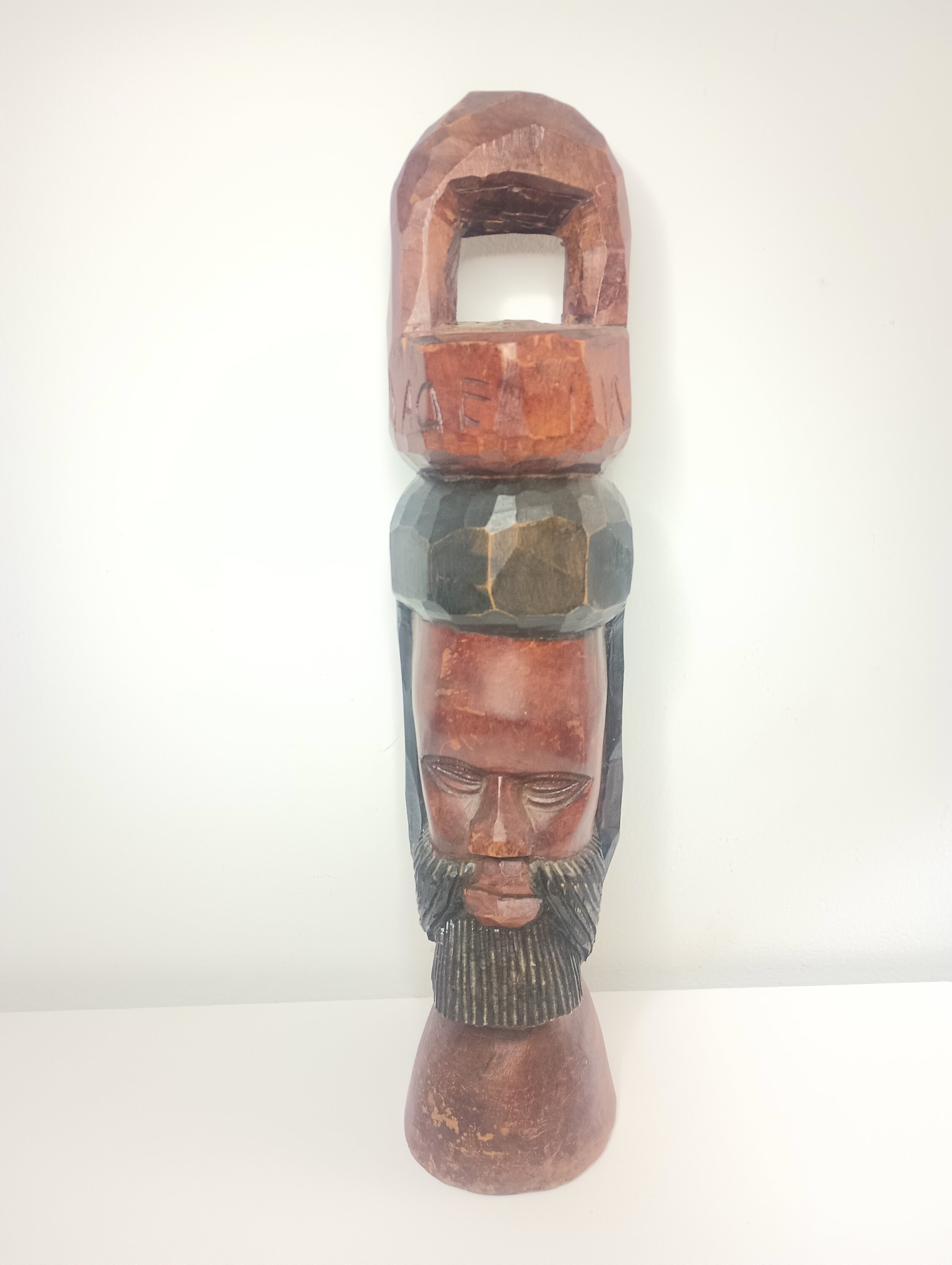 Vintage Hand Carved Wooden Jamaican Man Statue. 3" X 15" - Etsy