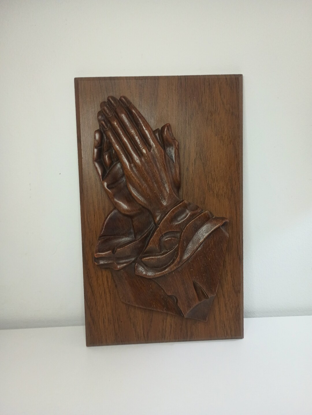 Vintage Hand Carved Wooden Praying Hands Wall Decor. 9" X 15" - Etsy