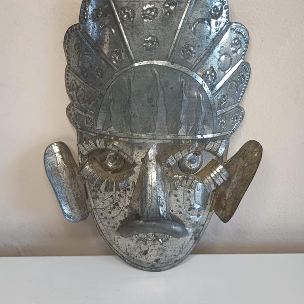 Mexican Tin Mask - Etsy