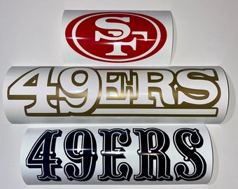 49ers Football Decals | Etsy