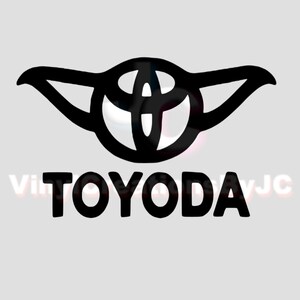 Toyoda Car Permanent Vinyl Decal - Etsy