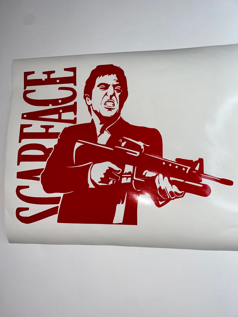 Scar Face Car Decals - Scar Face Window Sticker - Scarface Movie - Tony ...
