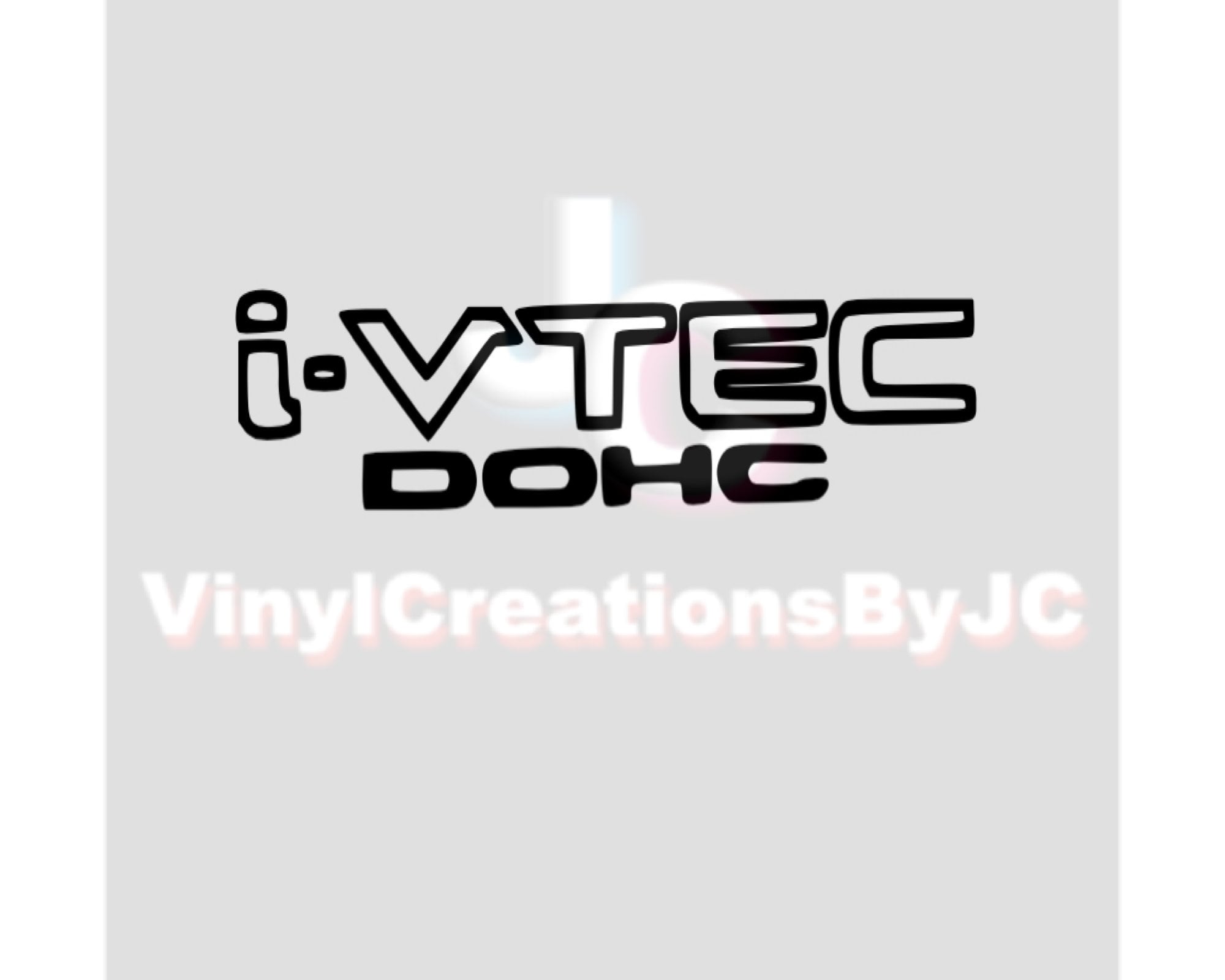 Ivtec DOHC Car Decal Vtec Decals I-vtec - Etsy