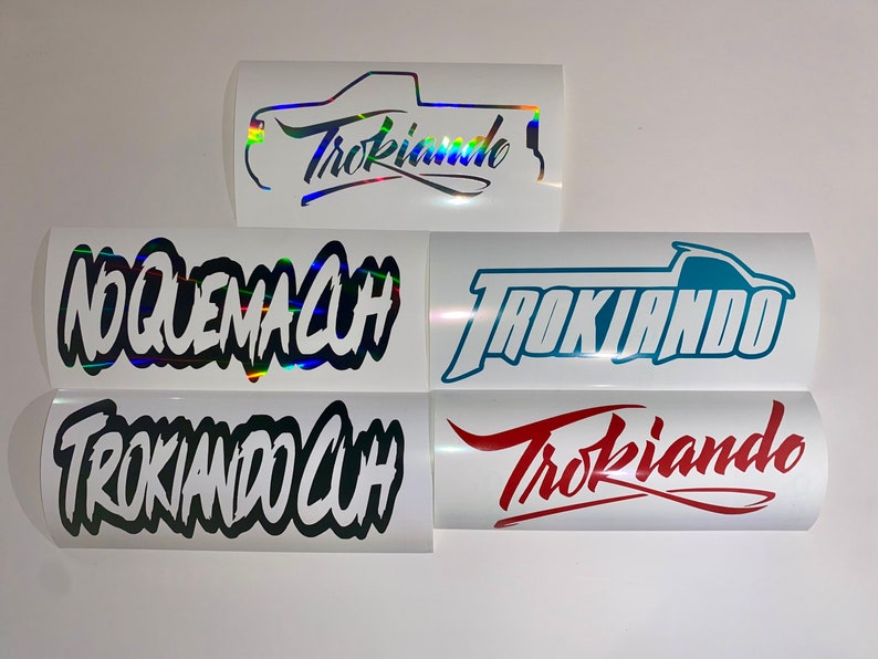 Trokiando Cuh Mamalona Car Decals No Quema Cuh Holographic Permanent ...