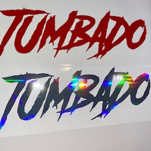 Tumbado Tumbada Big Car Decal - Custom Color Tumbado Window Vinyl ...