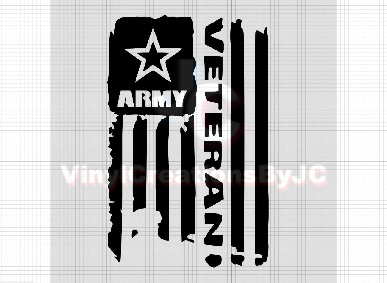 US Army Veteran Car Decal - Army Stickers - Etsy