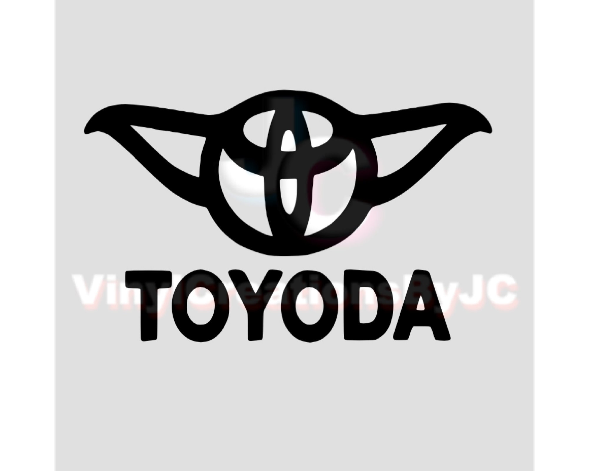 Toyoda Car Permanent Vinyl Decal - Etsy