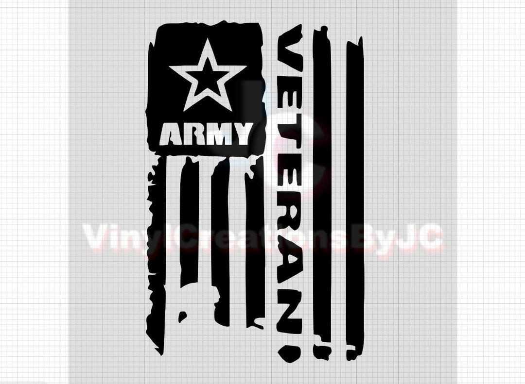 US Army Veteran Car Decal - Army Stickers - Etsy