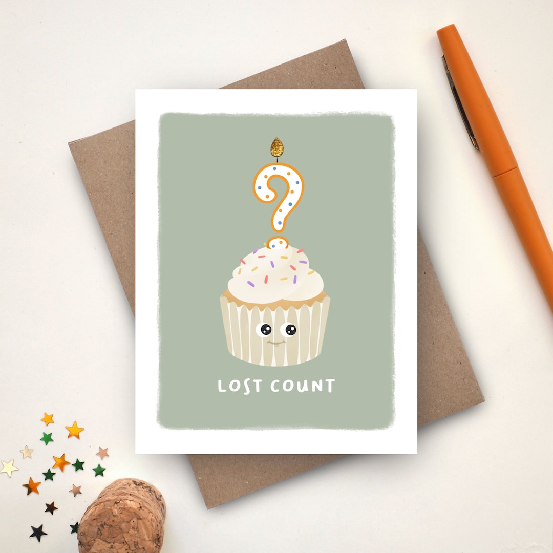 Funny Birthday Card | Cute Cheeky Birthday Card | Growing Old Birthday ...