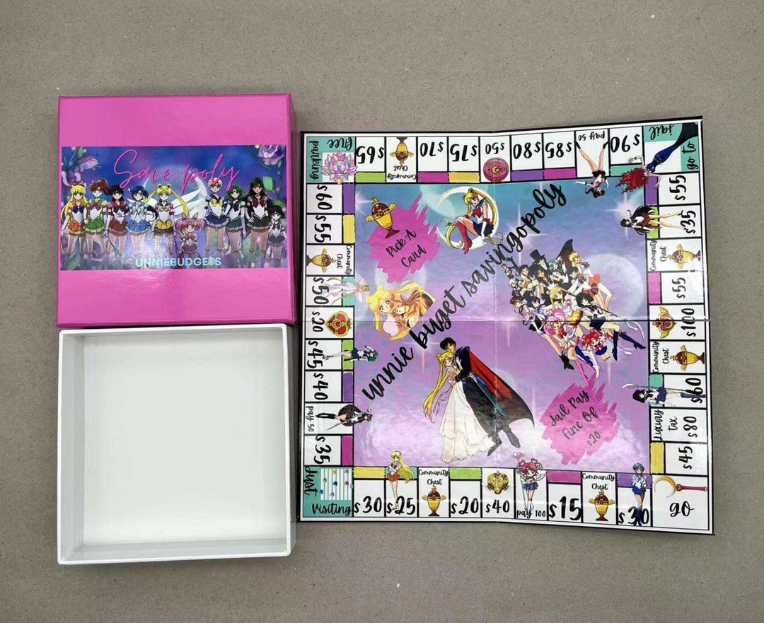 Sailor Moon Style Saveopoly Board Game – Save, Play & Have Fun - Etsy