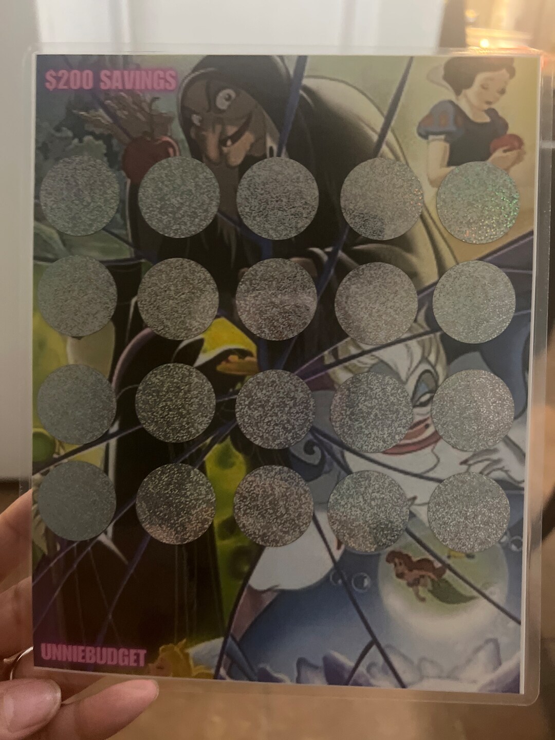 Disney Villian Laminated Scratch Off - Etsy