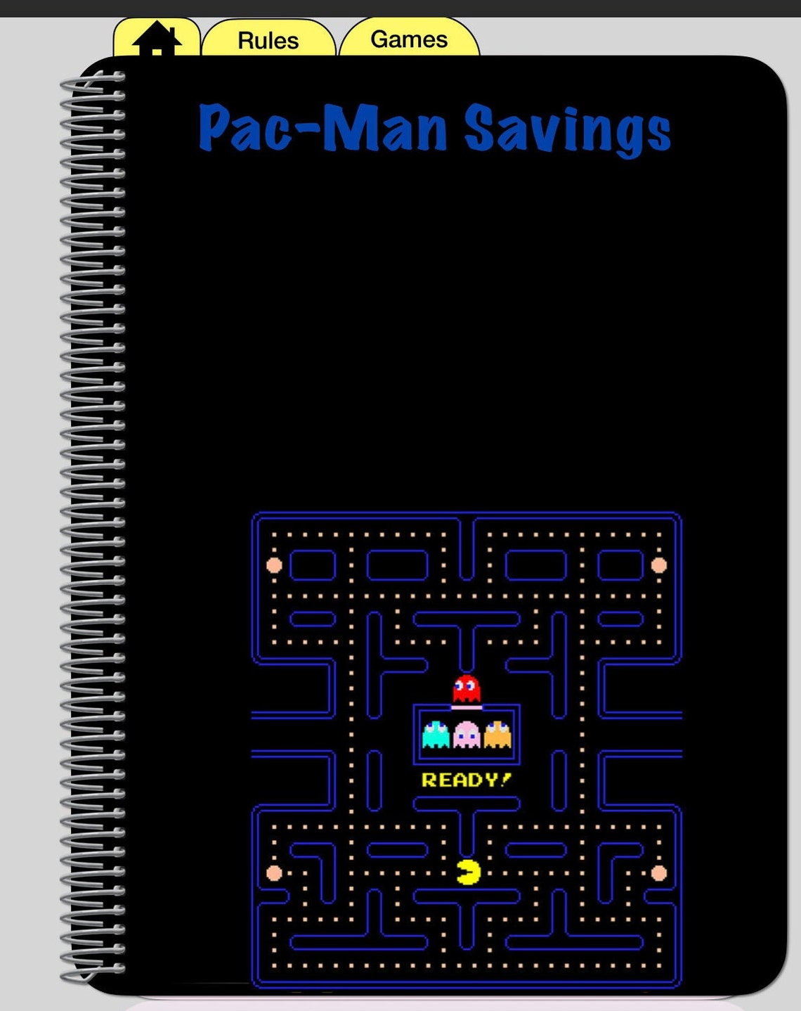 Digital Savings Pac-man Edition - Etsy