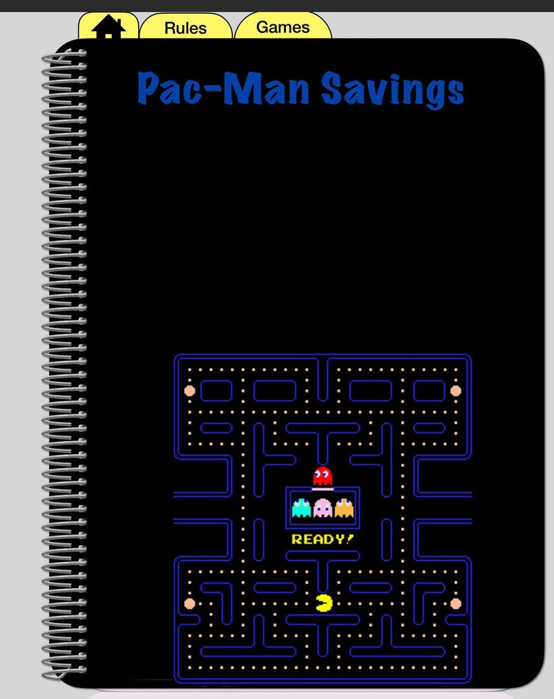Digital Savings Pac-man Edition - Etsy