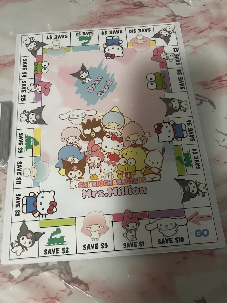 Saveopoly Board Sanrio - Etsy