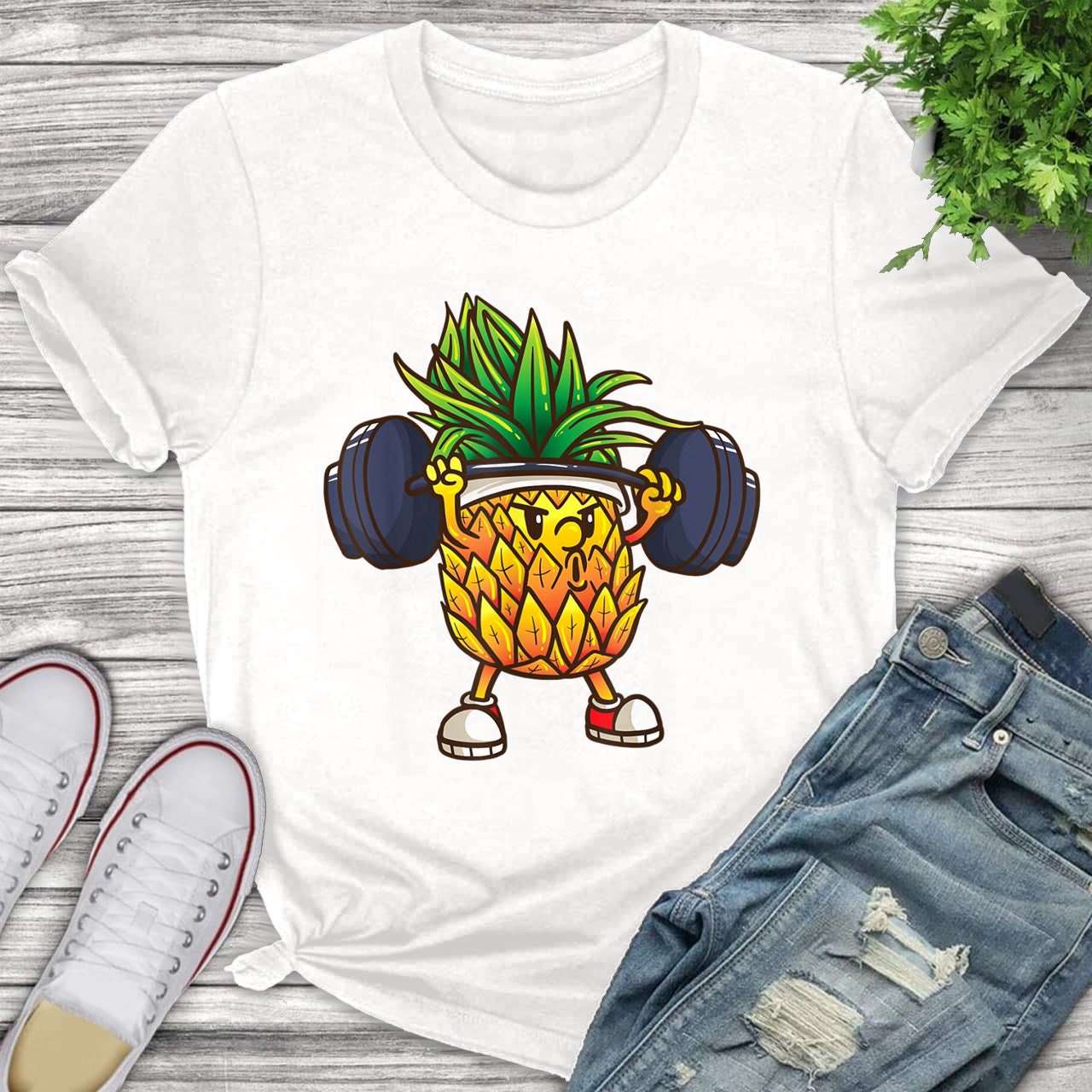 Pineapple Gym Workout Shirt Pineapple Powerlifting | Etsy