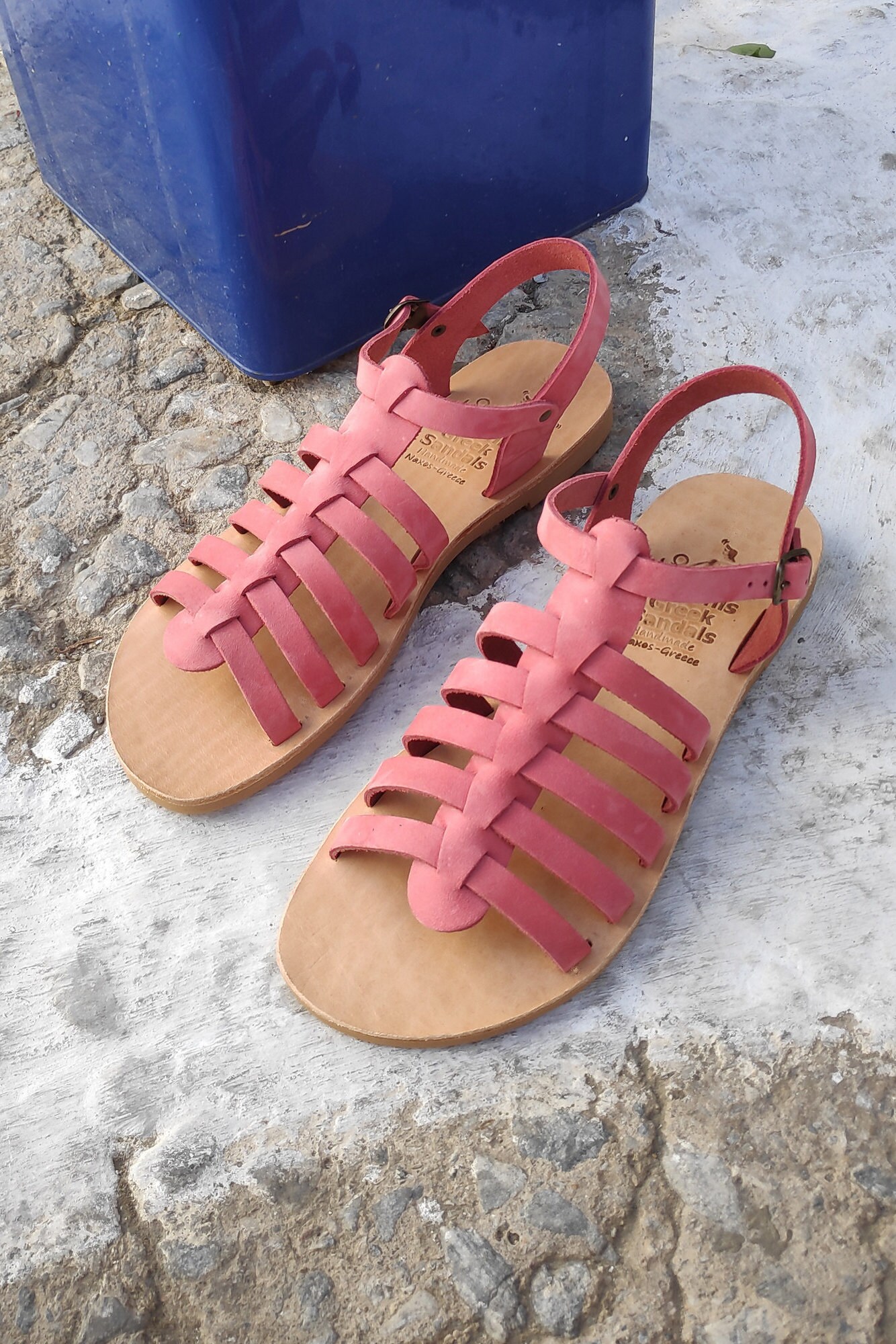 Pink Gladiator Sandals