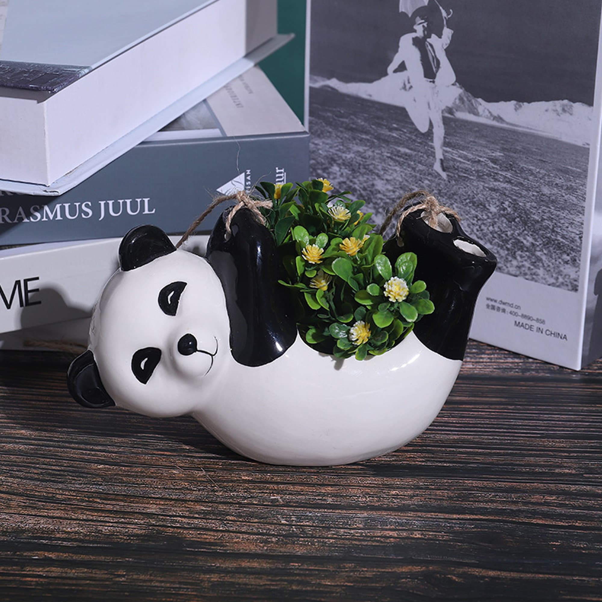Hanging Panda Planter Pot Ceramic Panda Planter Pot Animal | Etsy