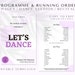 Dance Show Programme Template | Recital Program | Event Running Order ...
