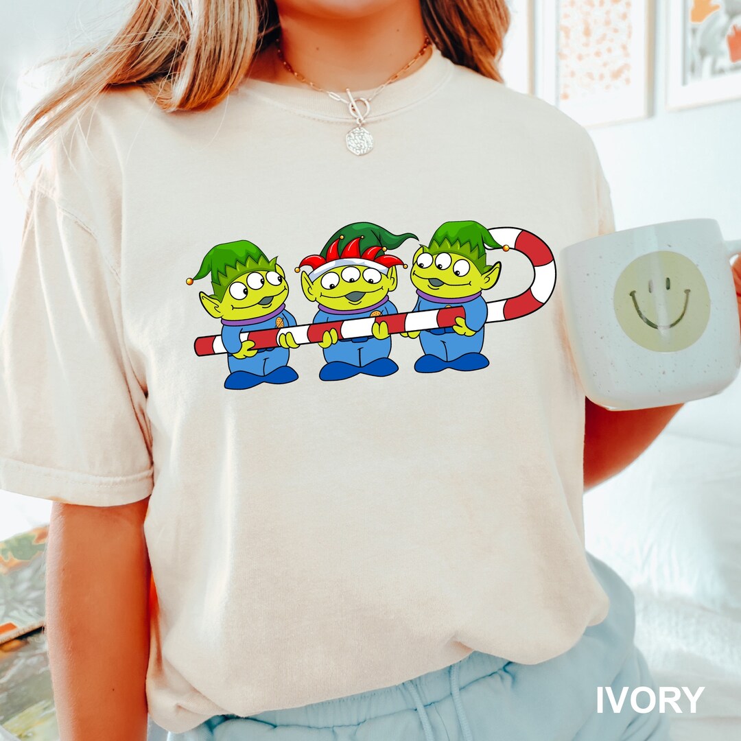 Toy Story Aliens Dressed as Elves Christmas Shirt, Comfort Colors Shirt ...