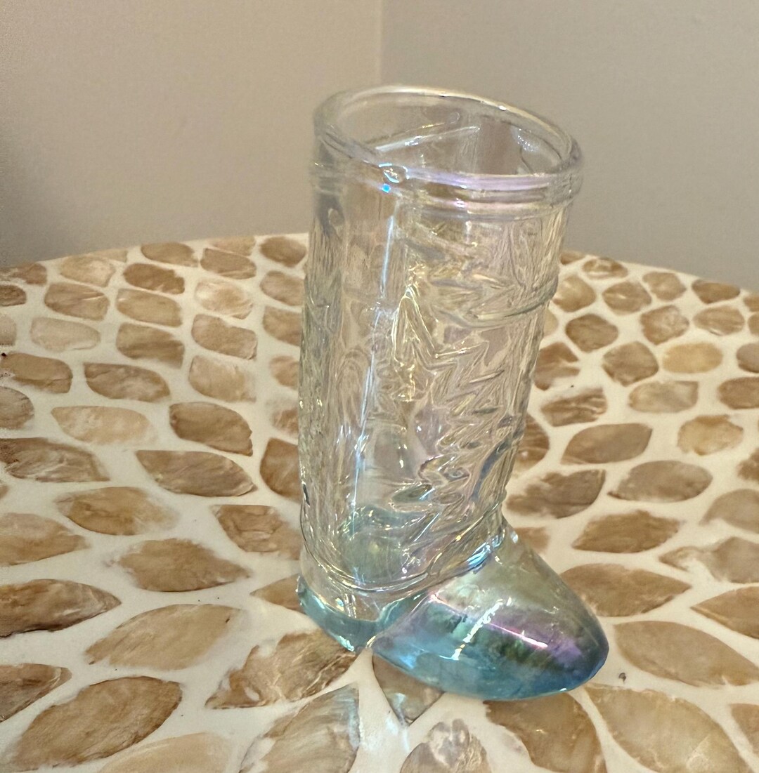 Iridescent Cowgirl Boot Shot Glass: Western Barware Party Favor - Etsy
