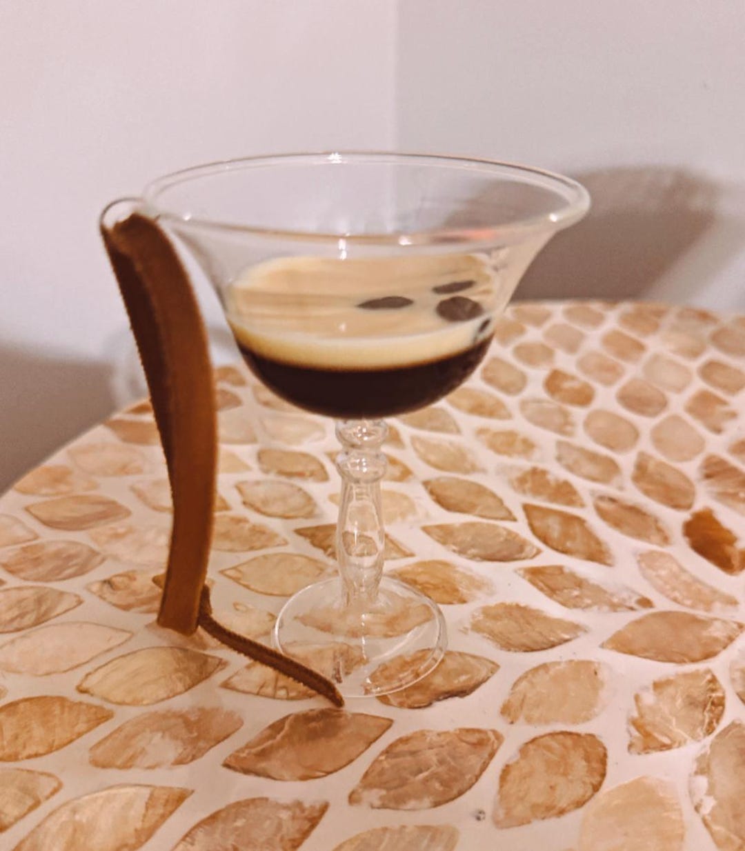 Espresso Martini Glass Decor (NOT A CANDLE) Stylish Glassware for Home ...