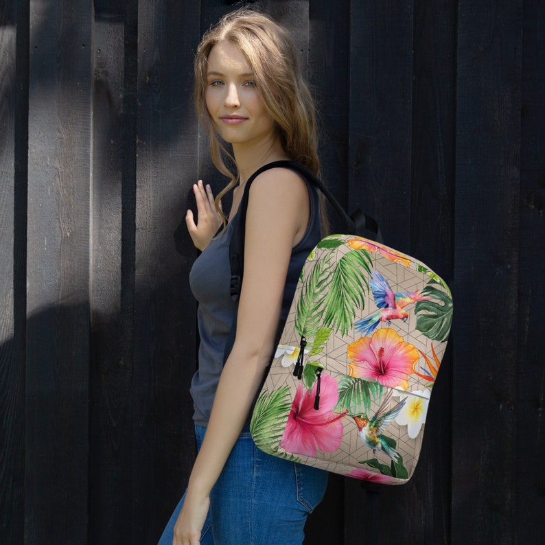 Wildflower Backpack - Stylish Rucksack With Vibrant Floral Design - for ...