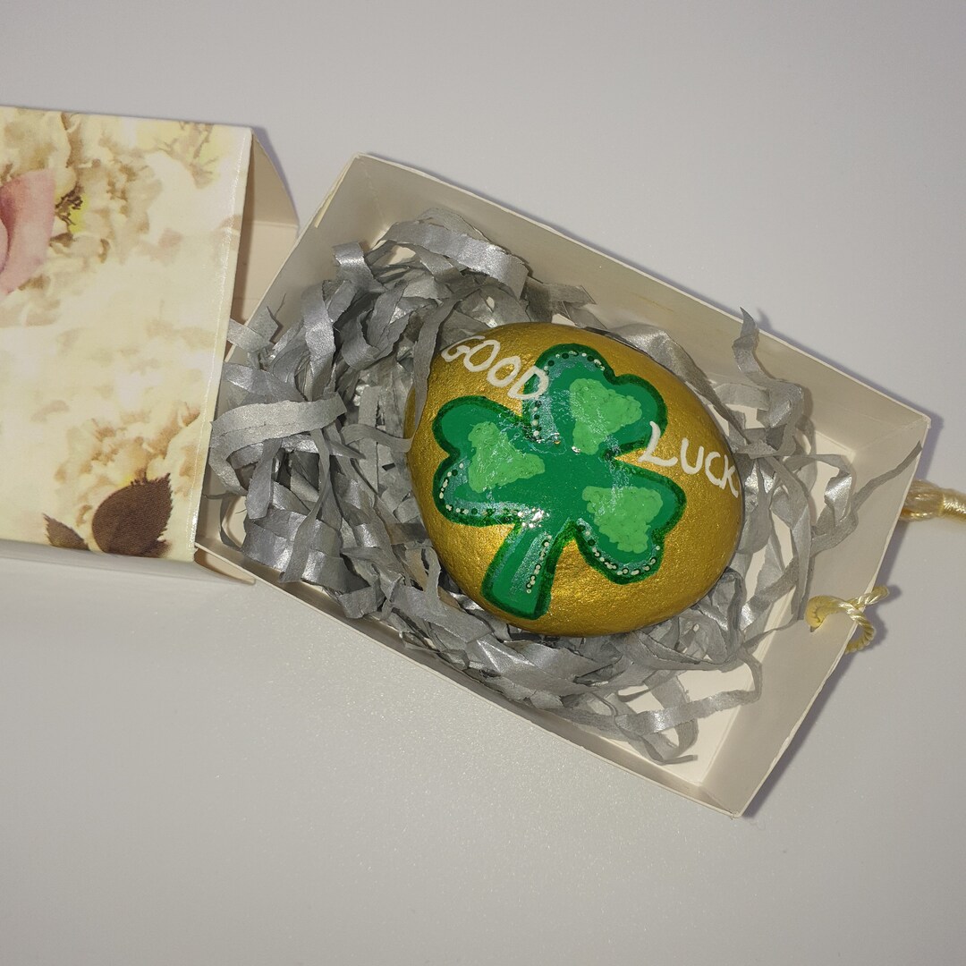 Good Luck Pebble Stone Keepsake - Etsy