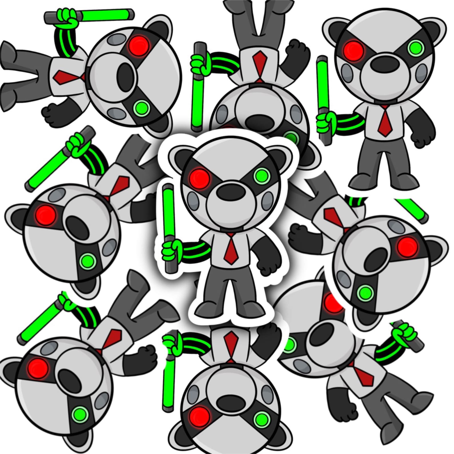 Roblox Robot Sticker, Adopt Me Robot Sticker | Handmade & Die Cut ...