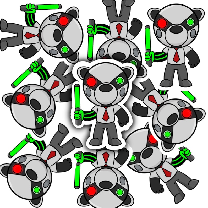 Roblox Robot Sticker, Adopt Me Robot Sticker Handmade & Die Cut Game ...