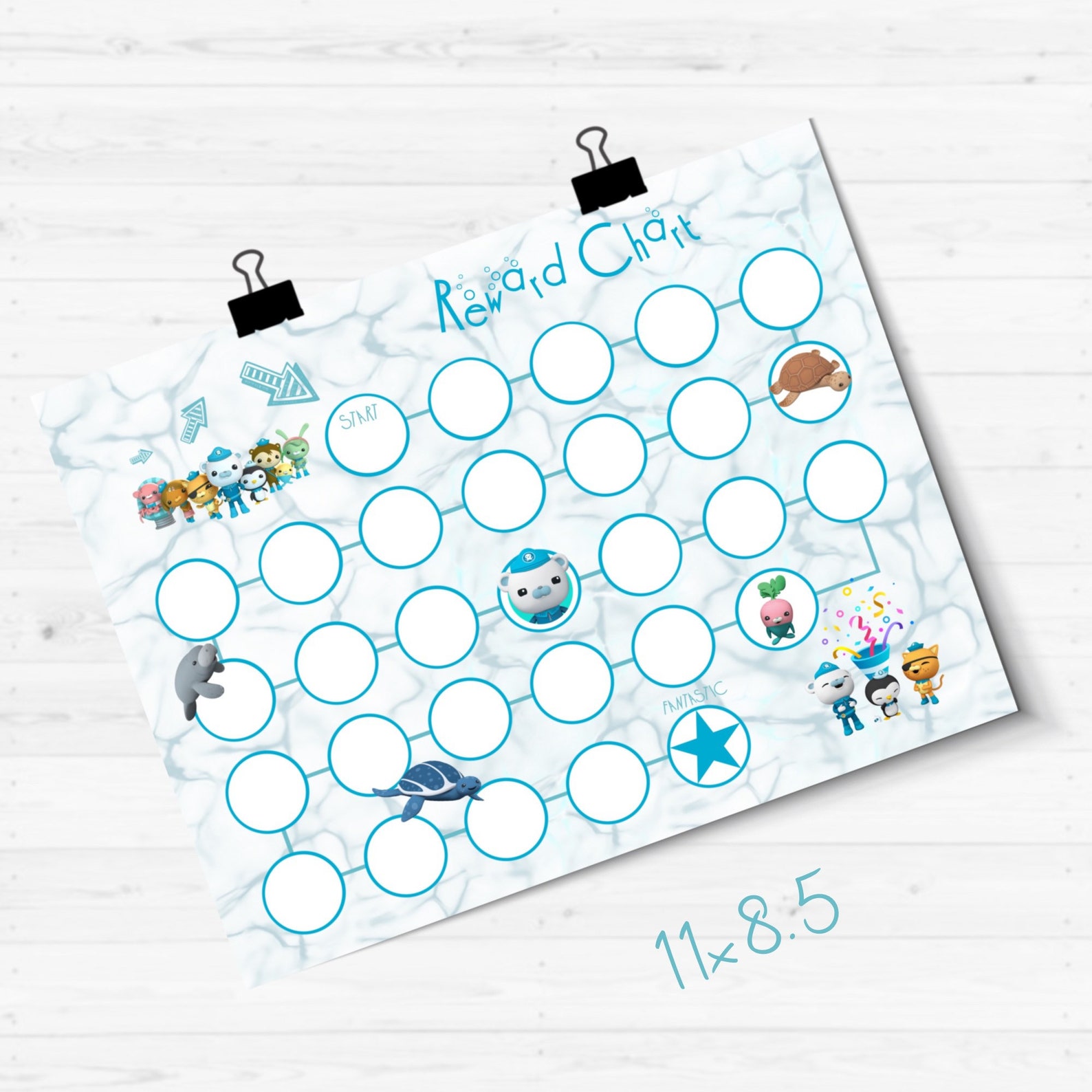 Octonauts Digital Printable Reward Chart | 30 Days | Potty & Chore ...