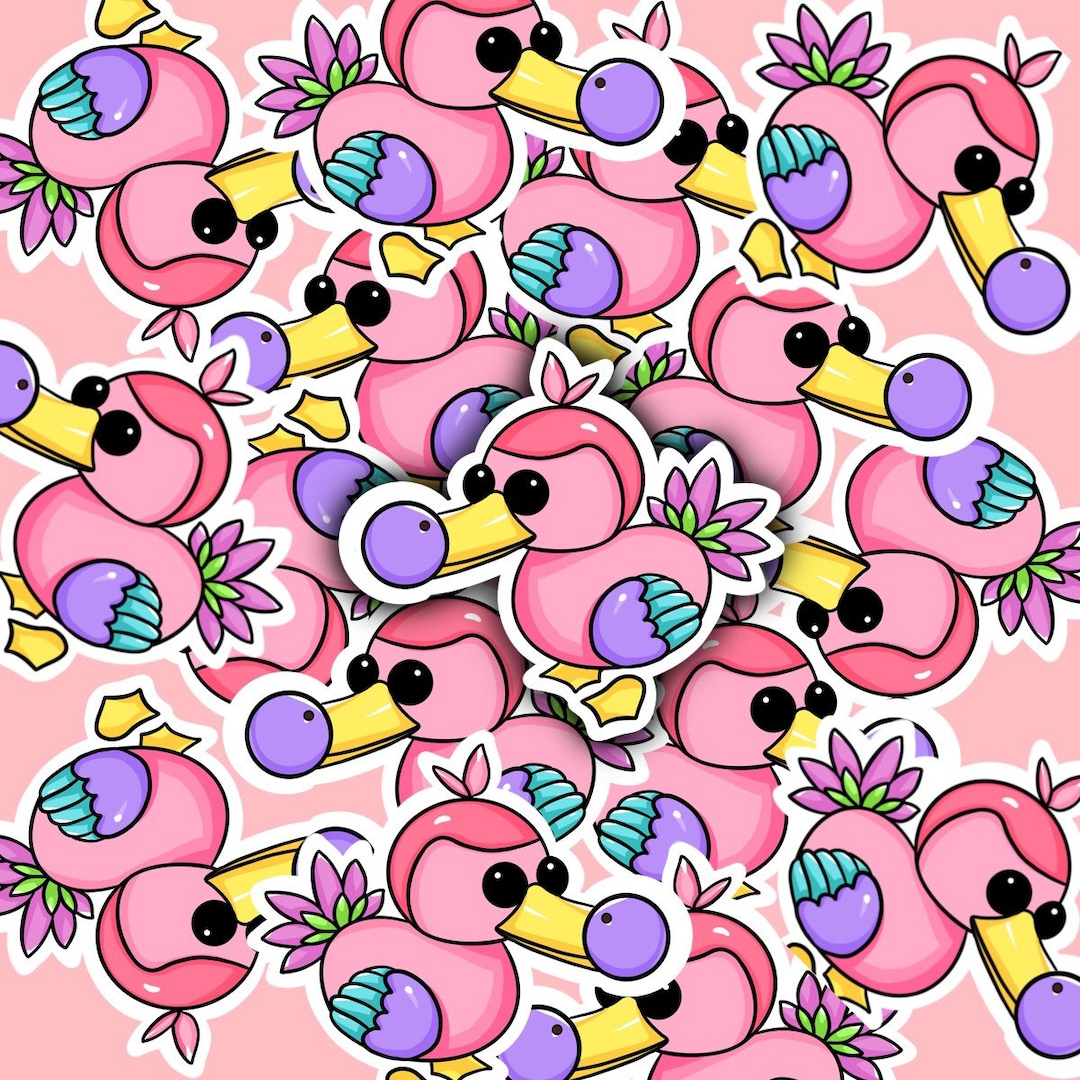 Roblox Duck Sticker, Adopt Me Duck Sticker | Handmade & Die Cut | Game ...