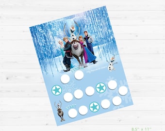 Frozen Reward Chart - Etsy