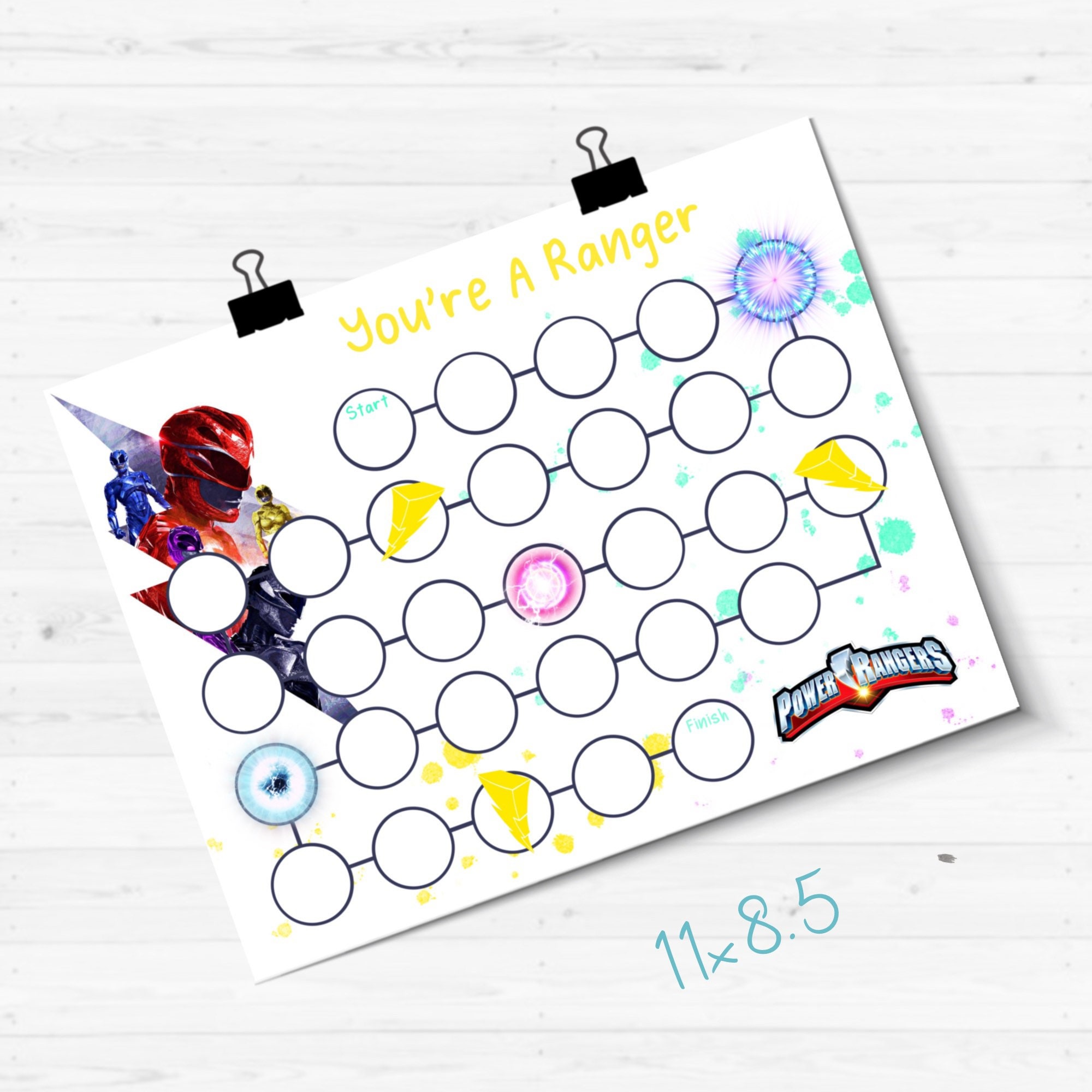 Power Ranger Digital Reward Chart | Online Teaching | Potty ...