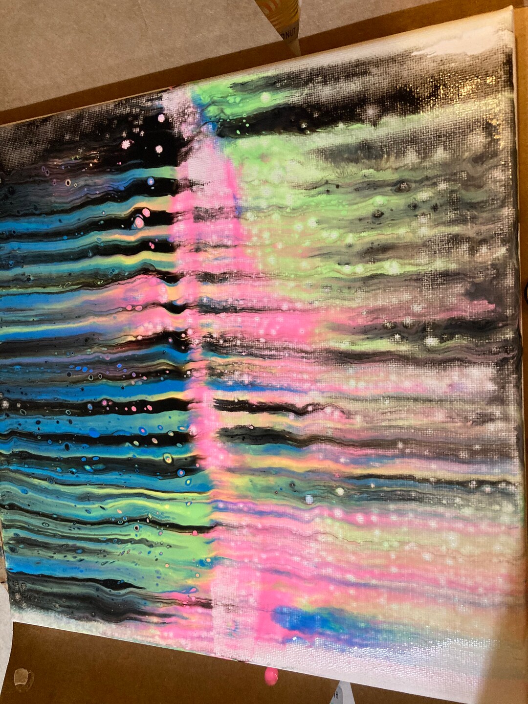 Acrylic Paint Pour Swipe Technique - Etsy