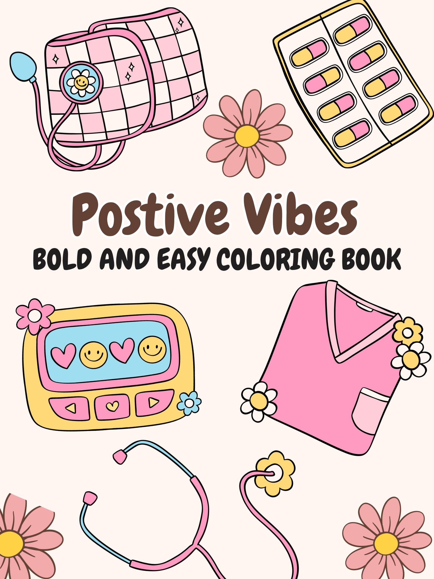 Digital Mental Health Coloring Book Simple Coloring Book for Kids and ...