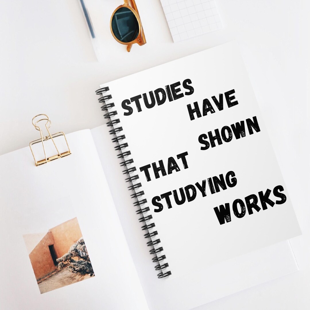 Study Notebook, Funny Notebook, Studying Notebook, Funny Notepad, Notes ...