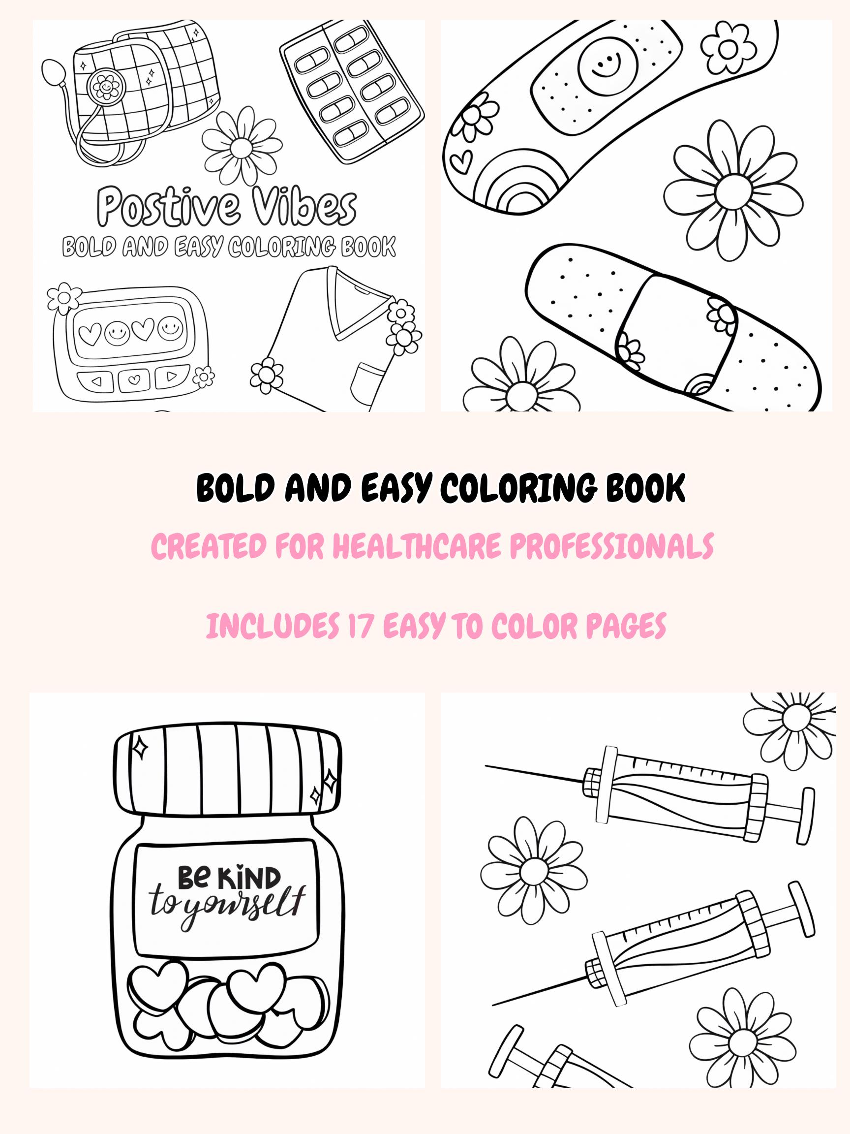 Digital Mental Health Coloring Book Simple Coloring Book for Kids and ...