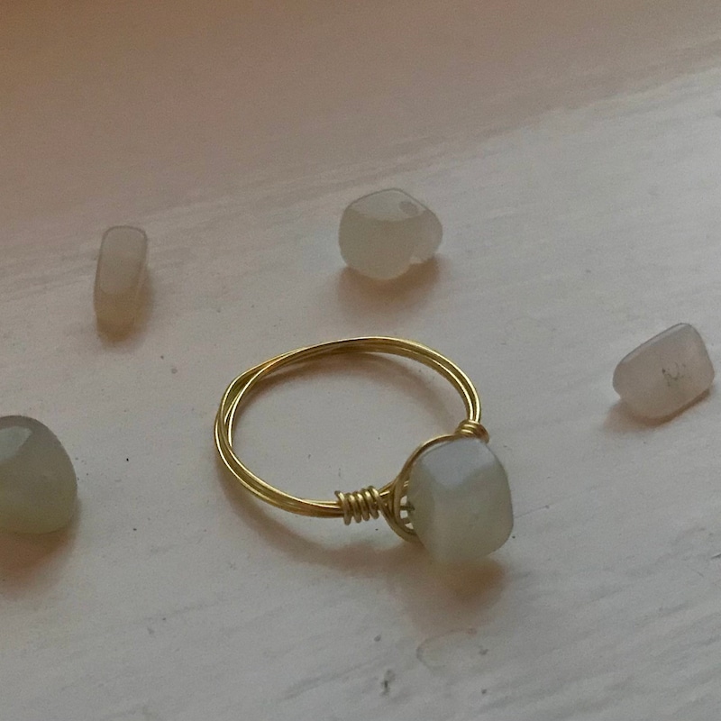 Healing Crystal Ring - Etsy UK