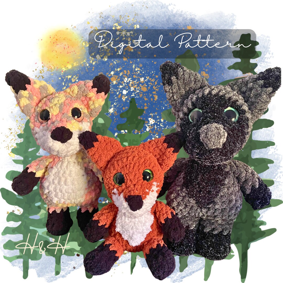 Finley the Fox Mini Plushie Crochet Pattern Digital - Etsy