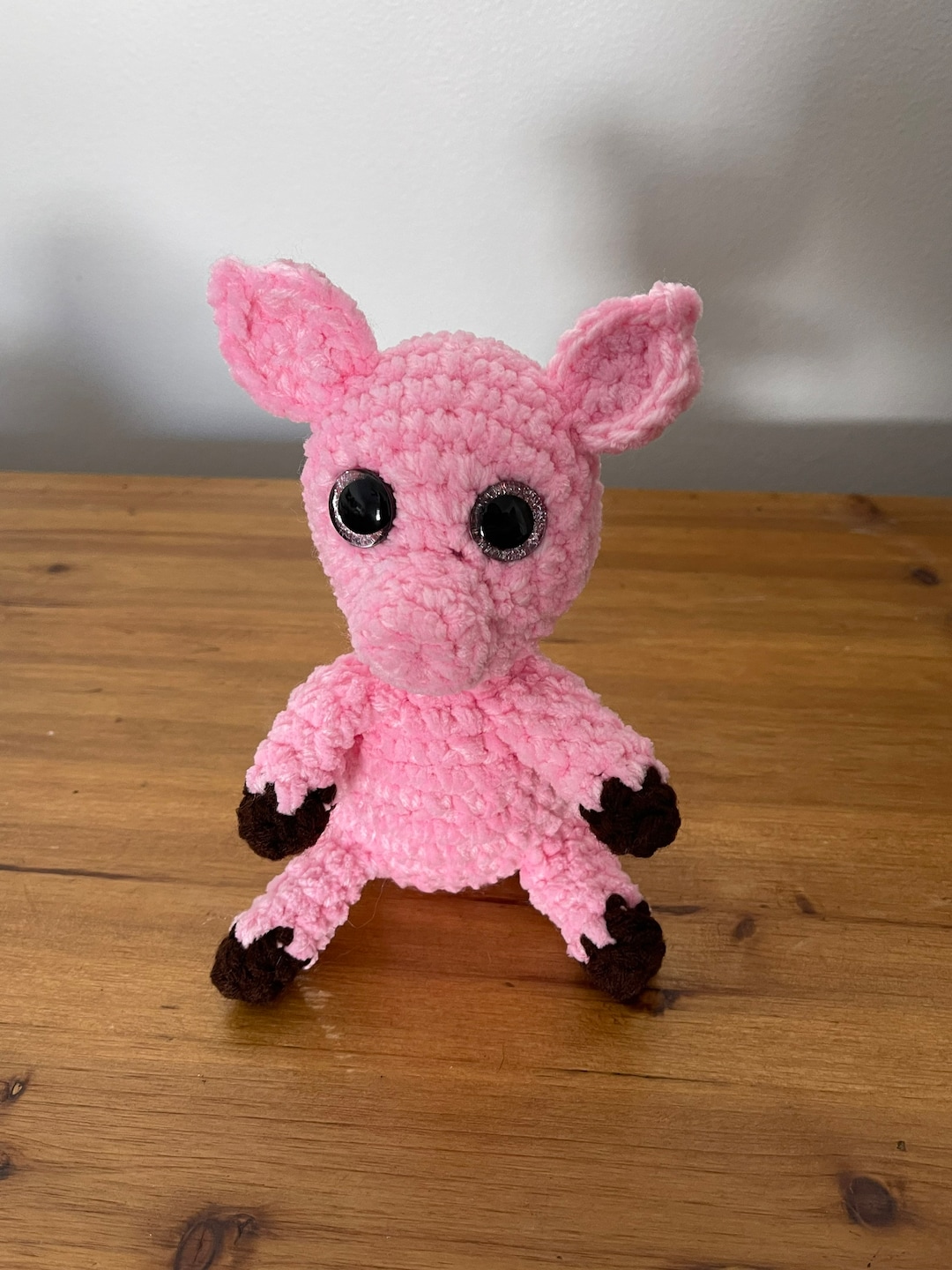 Poppy the Pig Plushie Handmade Crochet Amigurumi Ready to Ship OOAK - Etsy