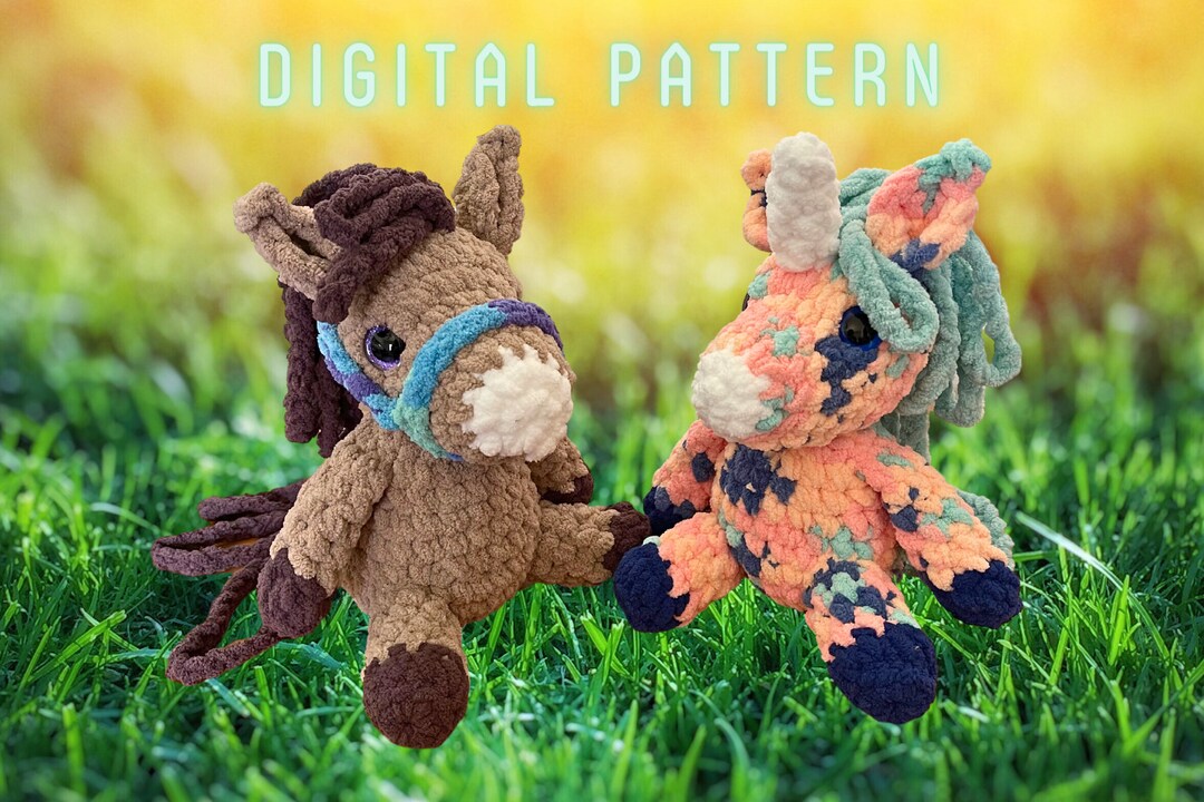 Harley the Horse or Unicorn Mini Plushie Crochet Pattern - Etsy