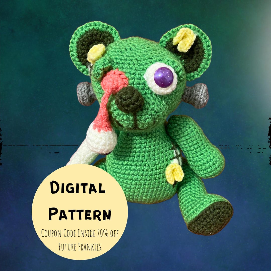 Frankie the Zombie Franken-bear Crochet Pattern Digital - Etsy