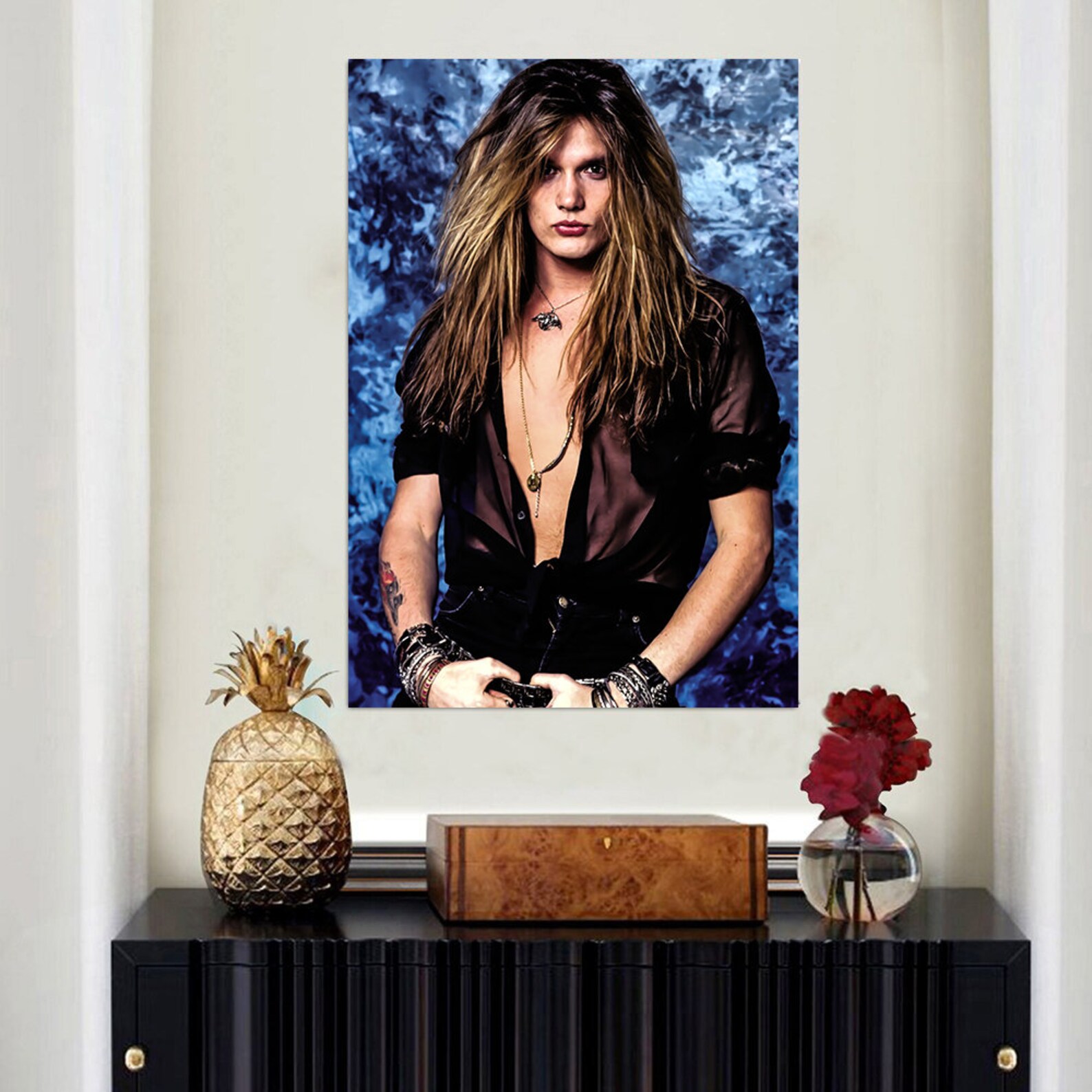 Sebastian Bach Poster Sebastian Bach On Canvas Poster Art | Etsy