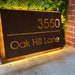 CORTEN (rusted) Steel LED Backlit Sign, Backlit, Business Sign-plaque ...