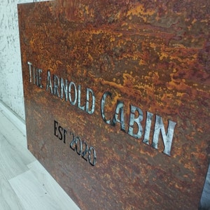 Custom Rusted Metal Sign Personalized Metal Wall Signs Farm - Etsy